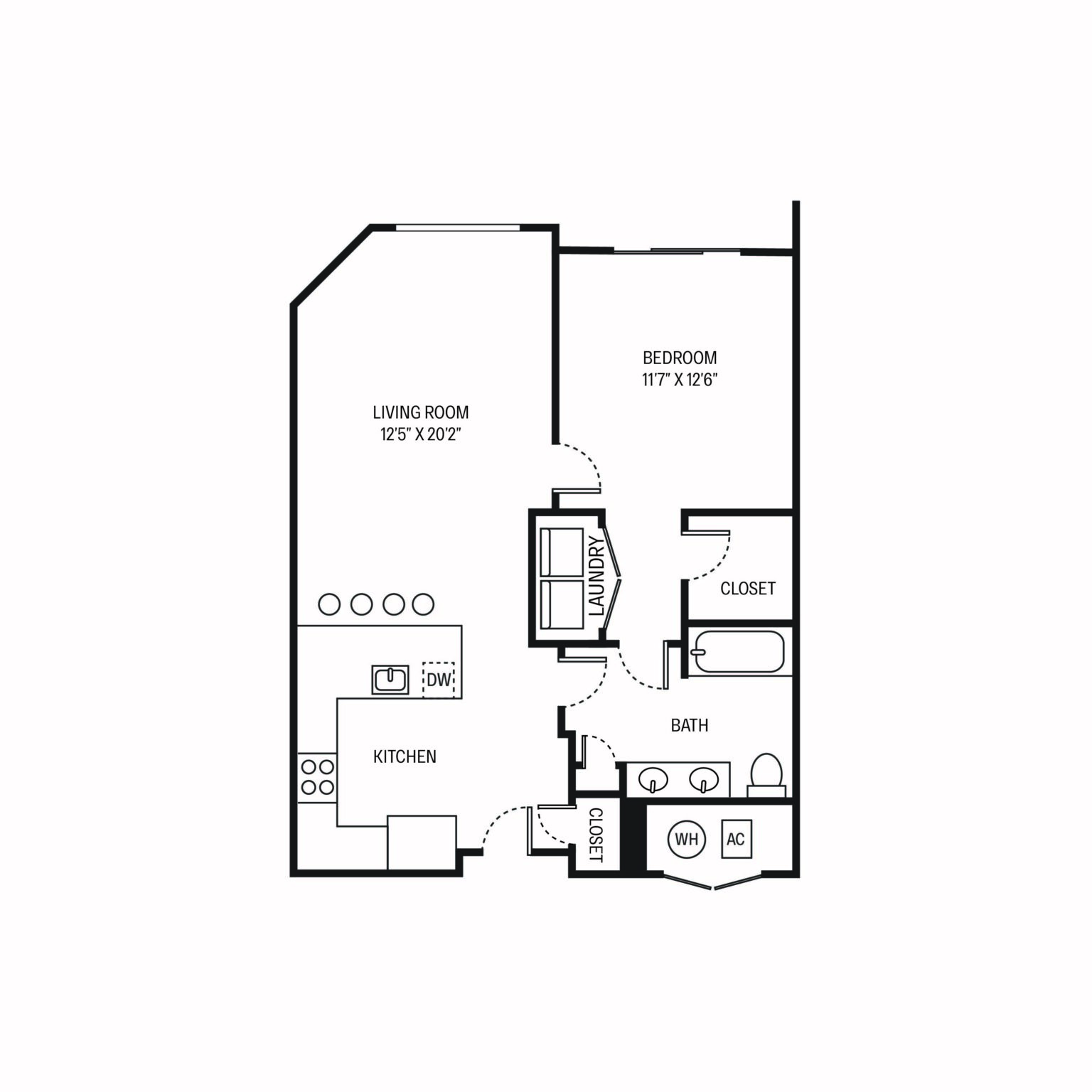 Studio, 1, 2, & 3 Bedroom Floorplans | Foster Square