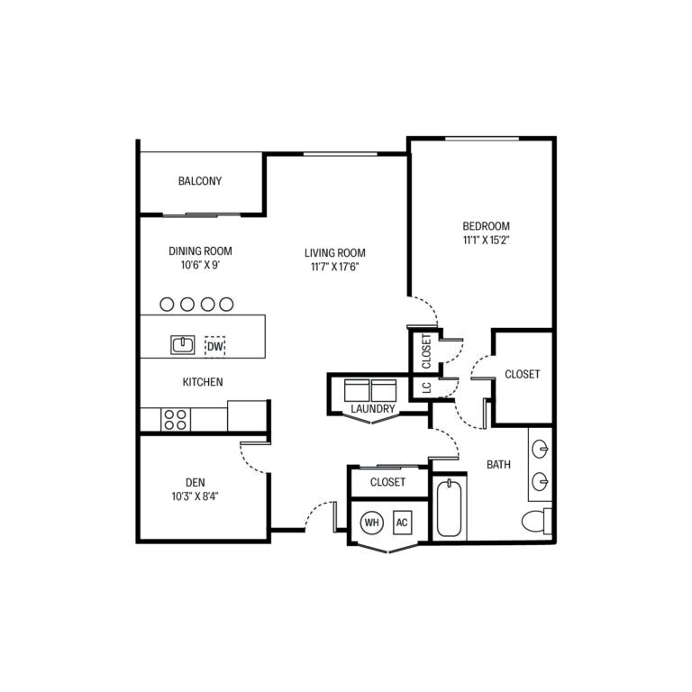 Studio, 1, 2, & 3 Bedroom Floorplans | Foster Square