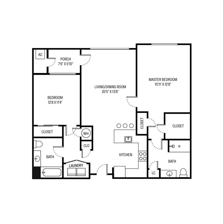 Studio, 1, 2, & 3 Bedroom Floorplans | Foster Square