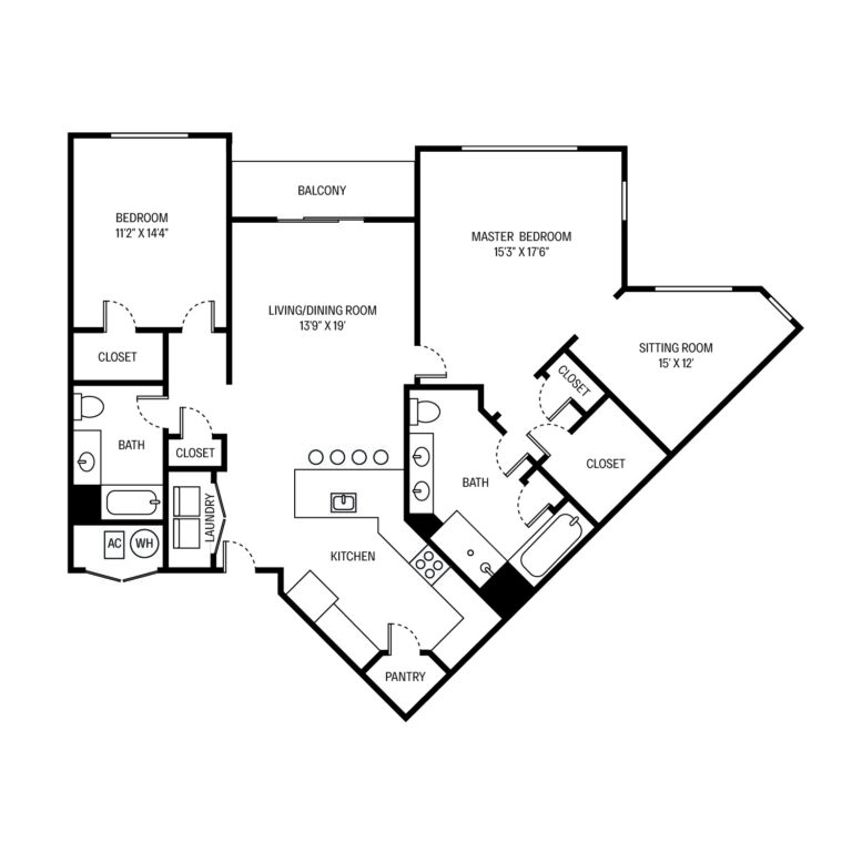 Studio, 1, 2, & 3 Bedroom Floorplans | Foster Square