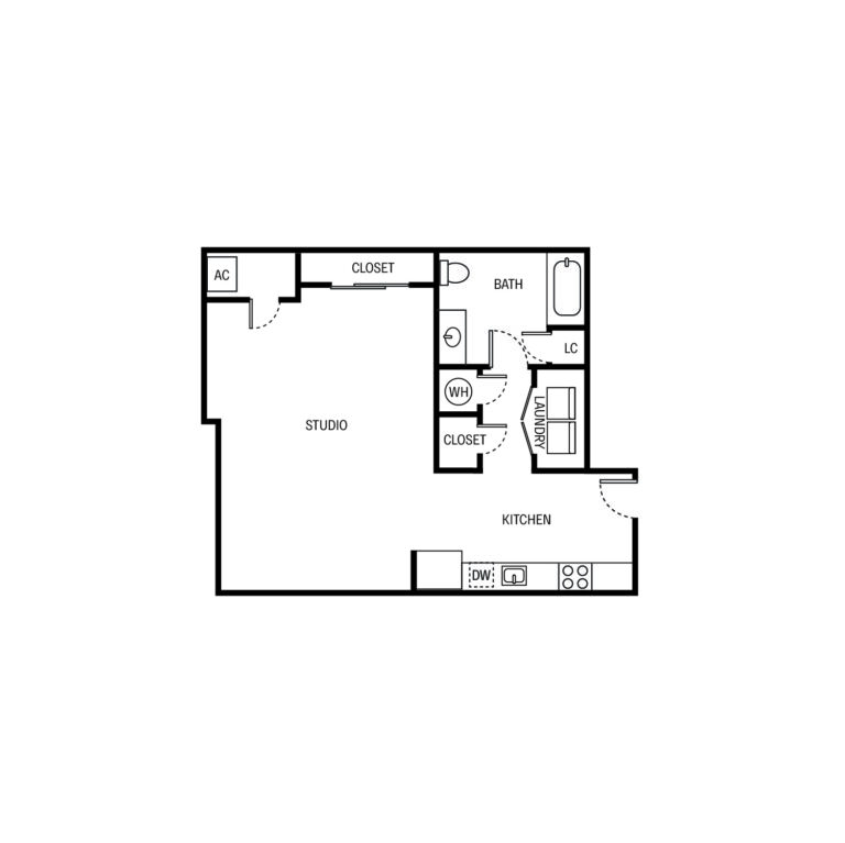 Studio, 1, 2, & 3 Bedroom Floorplans | Foster Square