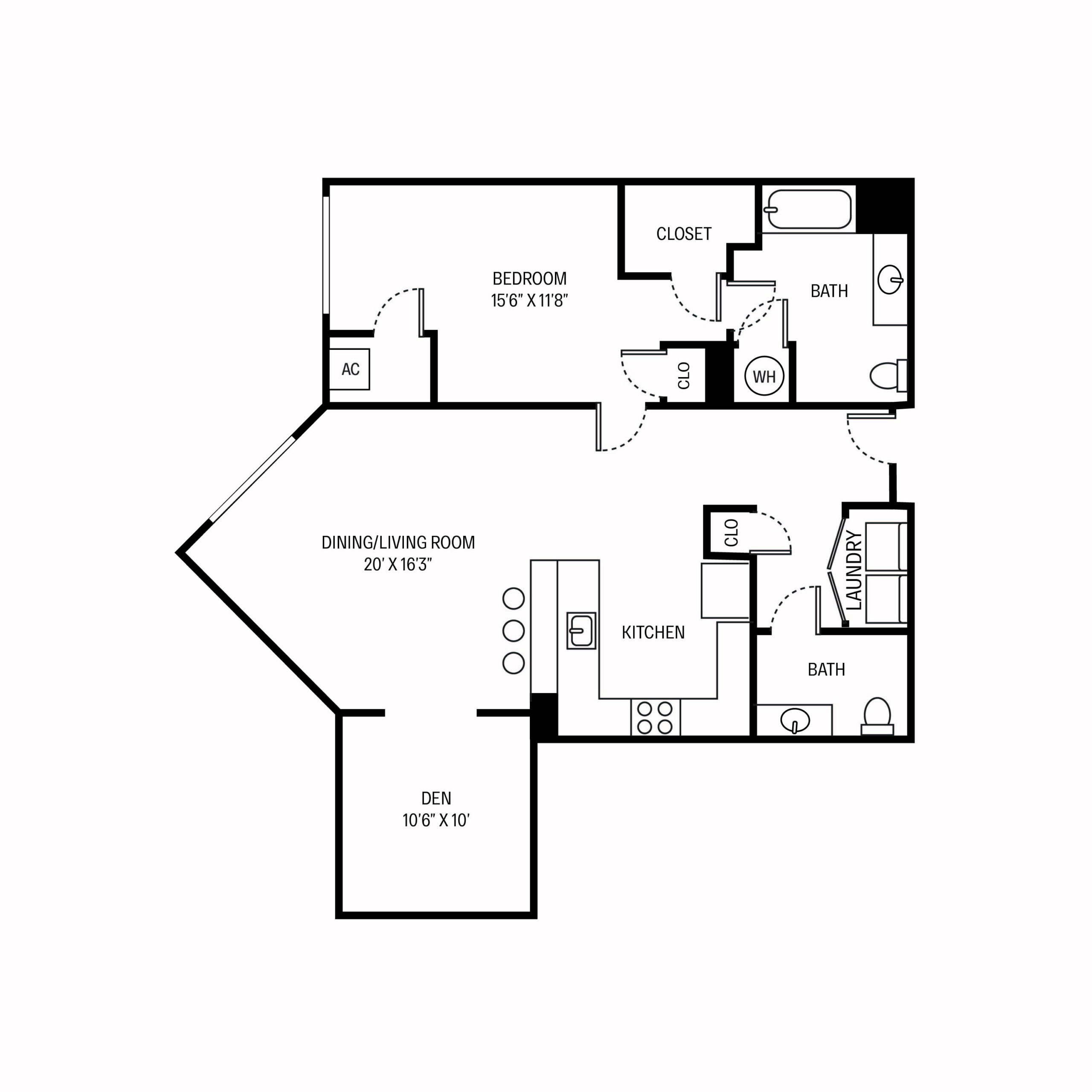 Studio, 1, 2, & 3 Bedroom Floorplans | Foster Square