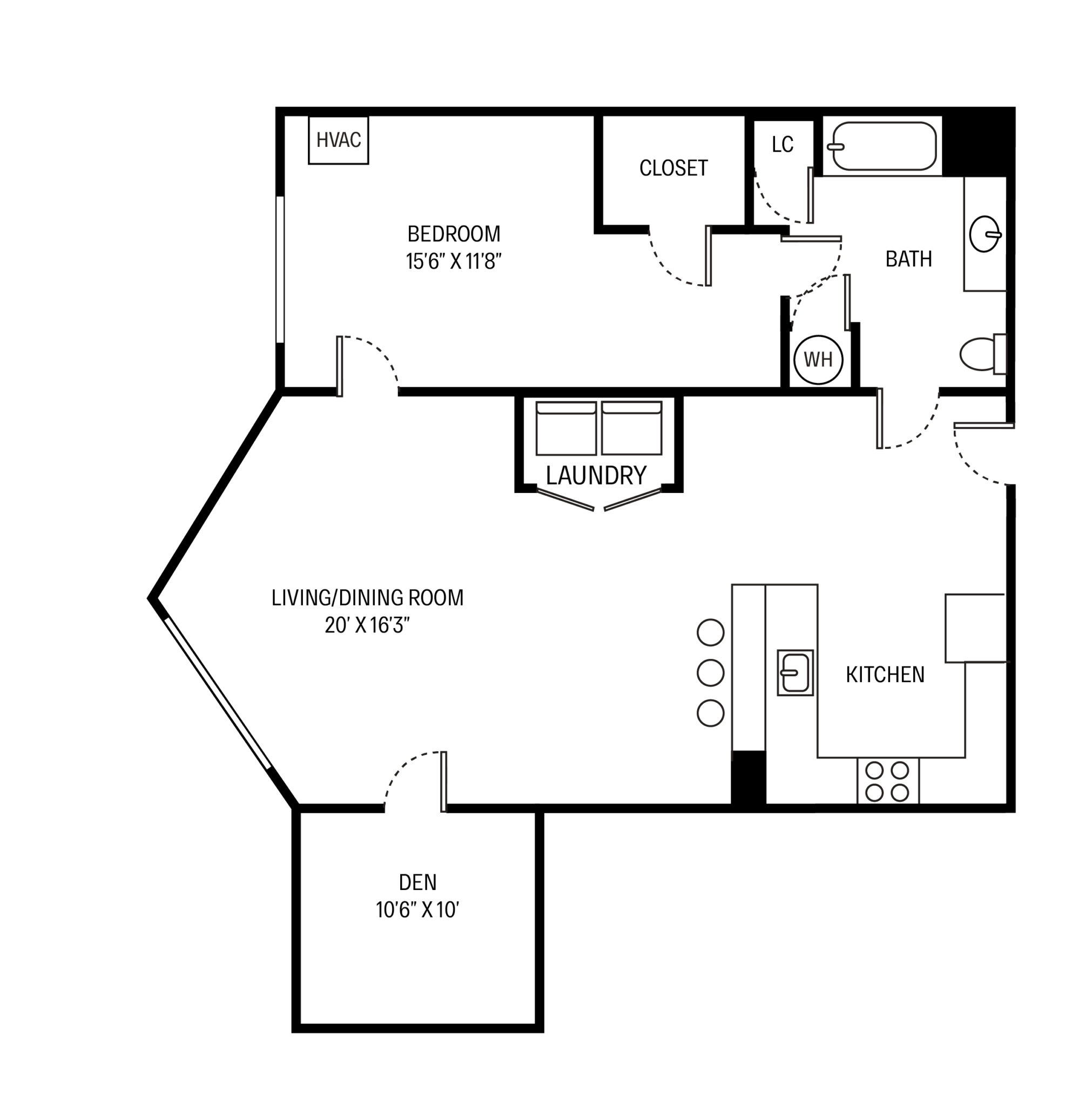 Studio, 1, 2, & 3 Bedroom Floorplans | Foster Square